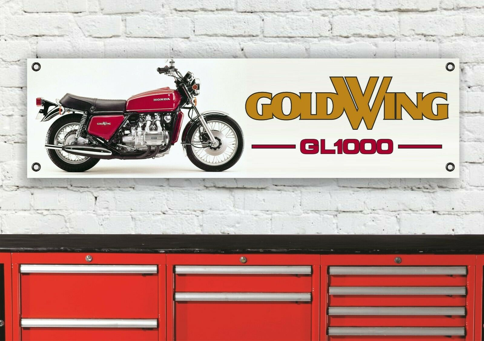Br88b Honda Goldwing Gl1000 1975 Workshop Banner Sign - Etsy