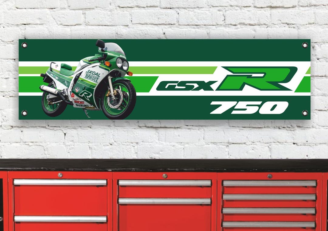 Br513b GSXR750F Skoal Bandit Colours, Garage Workshop Flexible Banner ...
