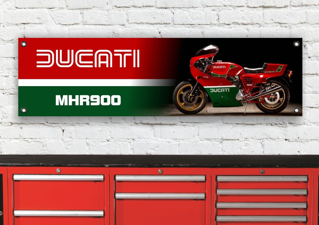 Br407b DUCATI MHR900 Mike Hailwood Replica Inspired Garage Workshop ...