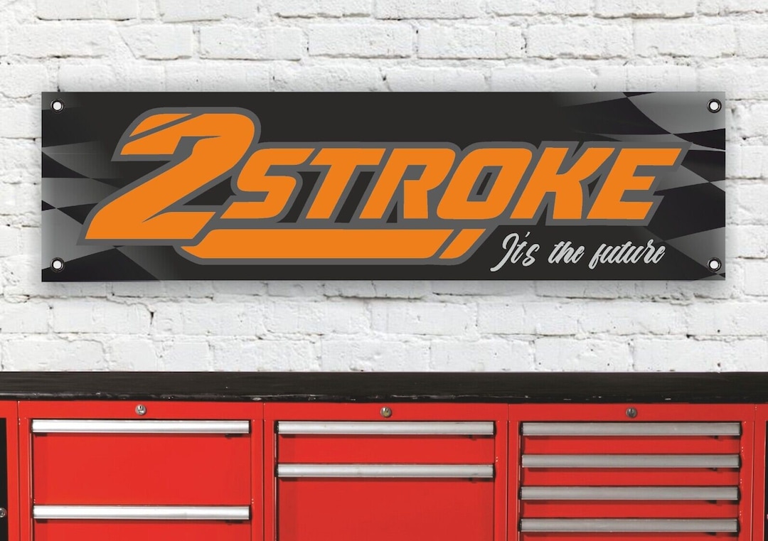 Br413b 2 Stroke Garage Workshop Banner Sign Suit Ktm Exc 125 250 300 Sx ...