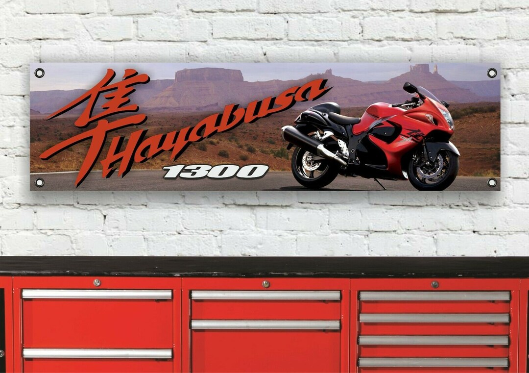 Br233b Suzuki Gsx1300 Hayabusa Garage Workshop Banner Sign - Etsy