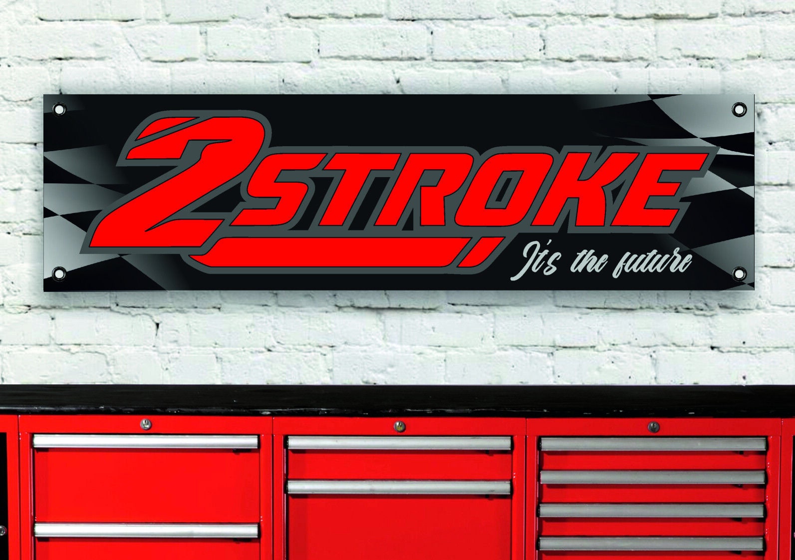 Br414b 2 Stroke Garage Workshop Banner Sign Suit Cr500 Cr125 Cr250 Crm - Etsy