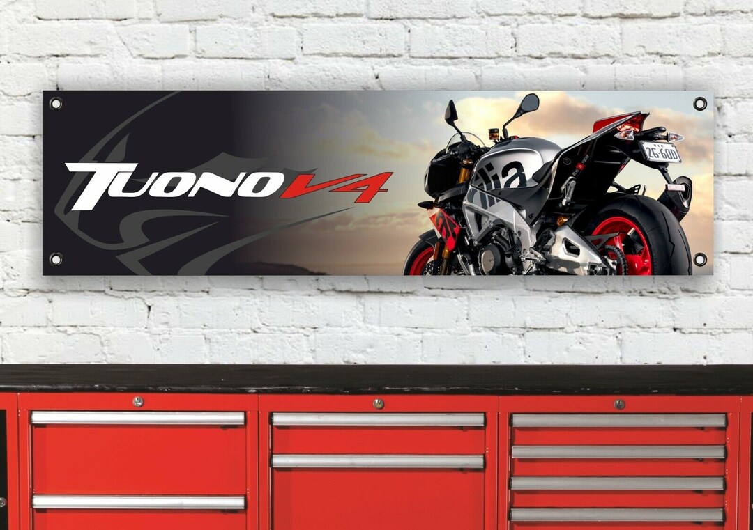Br397b Aprilia Tuono V4 Rsv Garage Workshop Banner Sign - Etsy