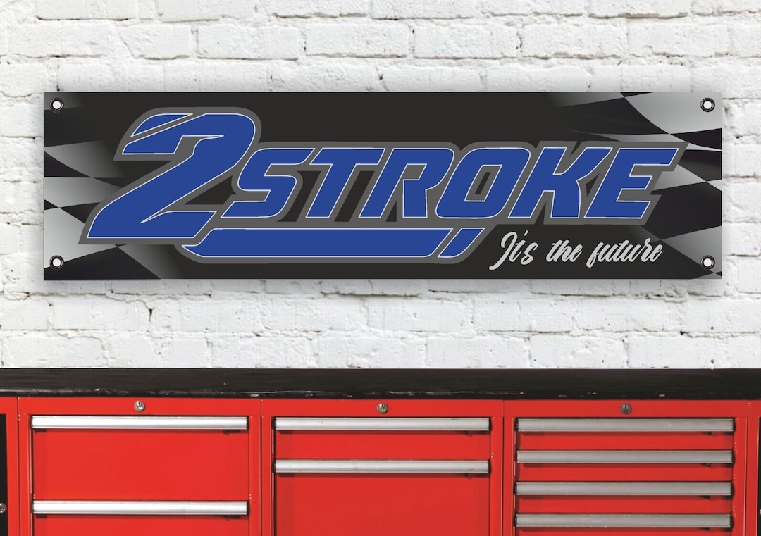 Br416b 2 Stroke Garage Workshop Banner Sign Suit Yamaha Wr Yz 85 125 ...