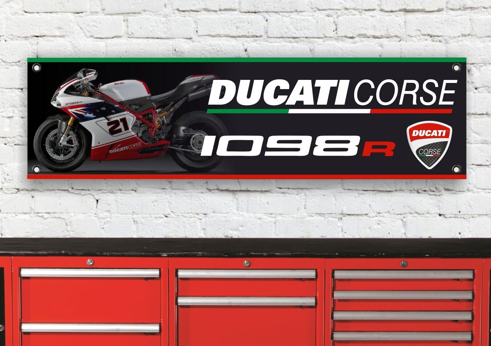 Br171b Ducati 1098 Troy Bayliss Replica Workshop Banner Sign - Etsy