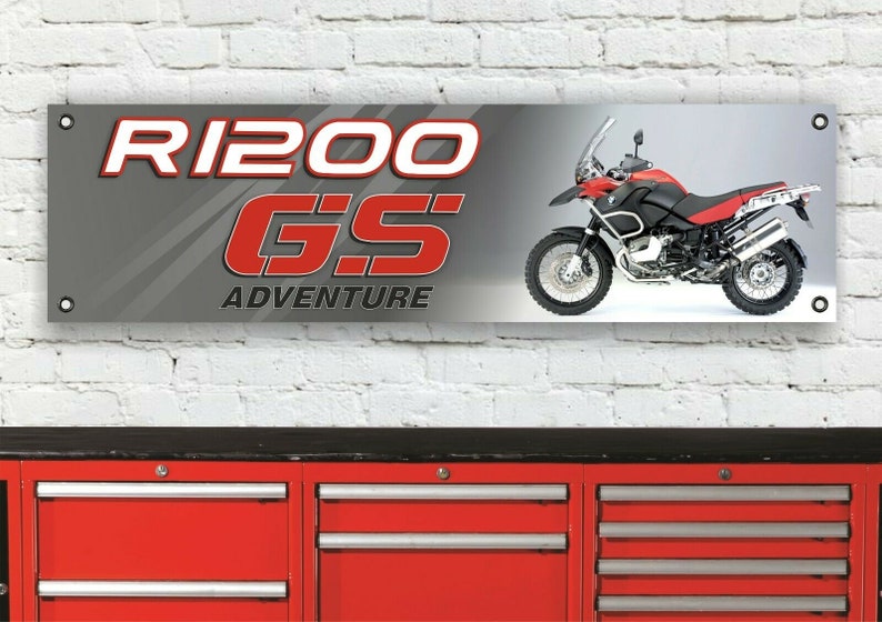 Br238b Bmw R1200gs Gsa Adventure Adv Garage Workshop Banner Sign - Etsy
