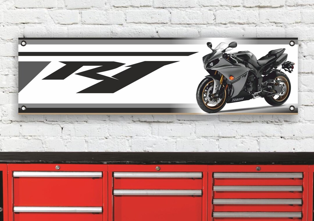 Br518b Yamaha YZF R1 2014 Workshop Flexible Banner Sign - Etsy