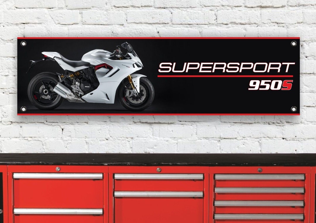 Br447b Ducati Supersport 950s White Inspired Workshop Banner Sign - Etsy