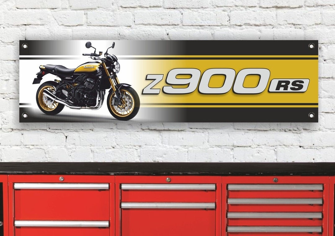 Br461b Kawasaki Z900rs Se Yellow Ball 2022 Inspired Workshop Banner ...