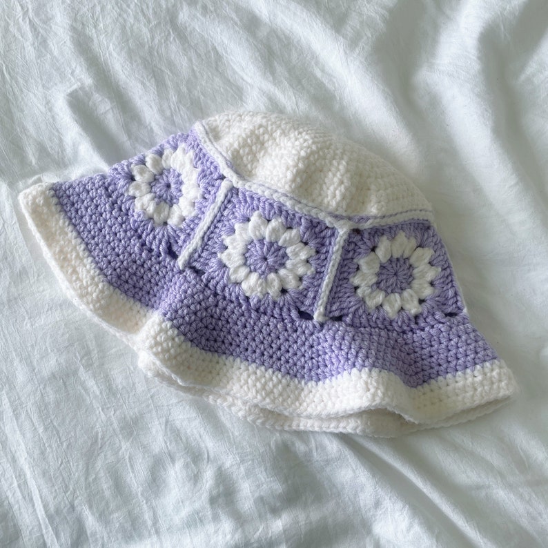 Crochet Pattern // Granny Square Bucket Hat // Geneva Bucket Hat ...