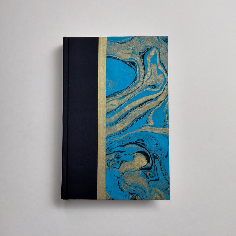 Marbled Book - Etsy