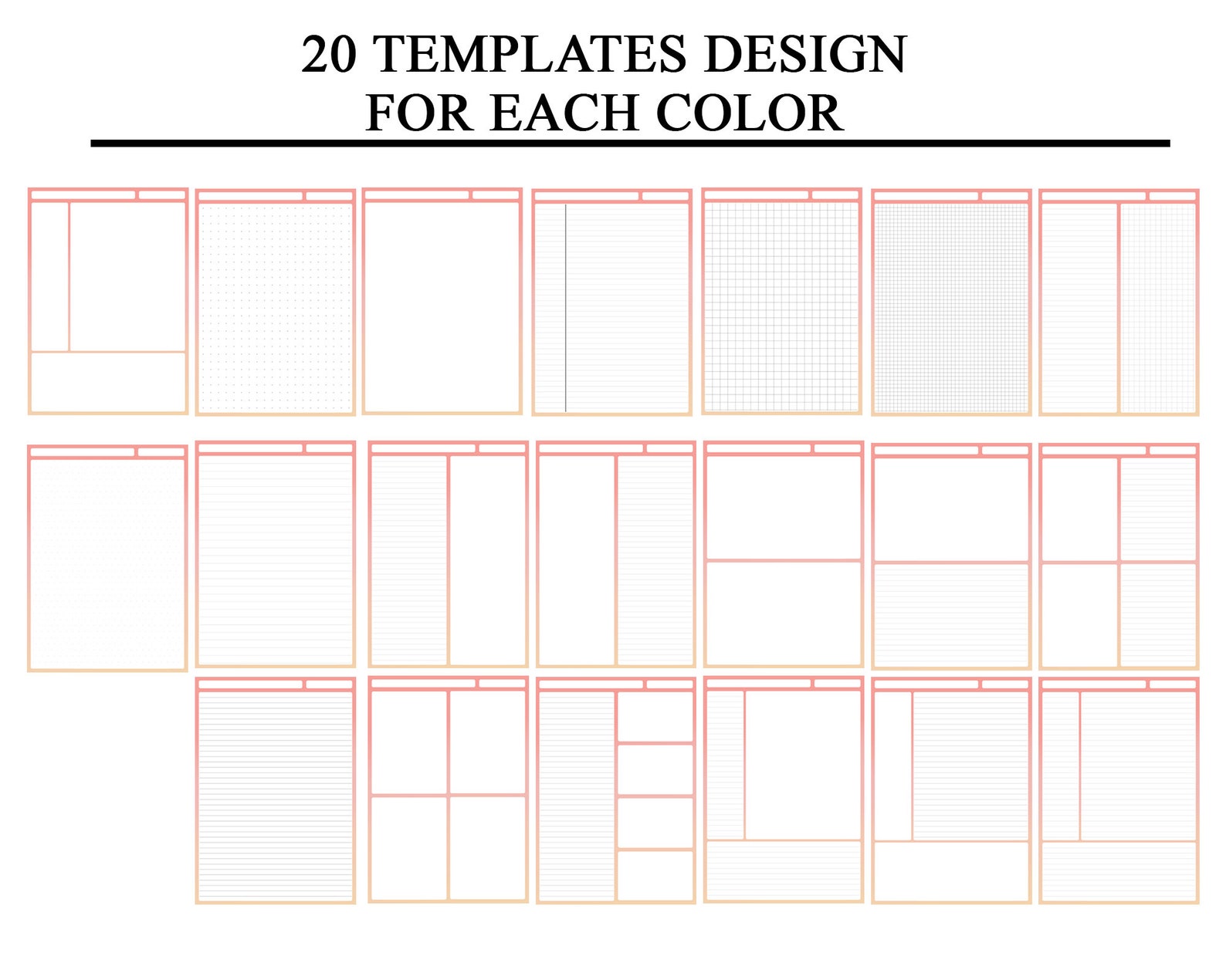 Digital Note Paper Template for Notetaking, Portrait Template, A4 ...