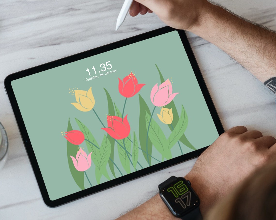 Aesthetic Tablet Ipad Wallpaper for Tablet Background and - Etsy