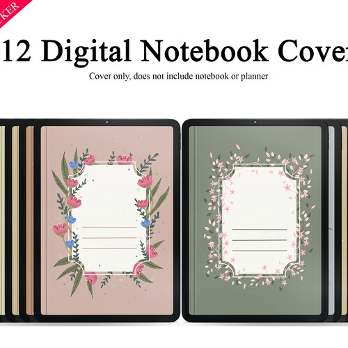 Digital Notebook Covers for Good Notes Planner 10 Different - Etsy