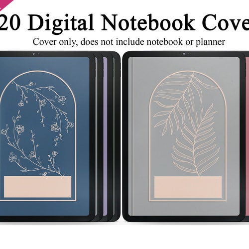 24 Digital Notebook Covers Digital Planner Goodnotes Cover - Etsy