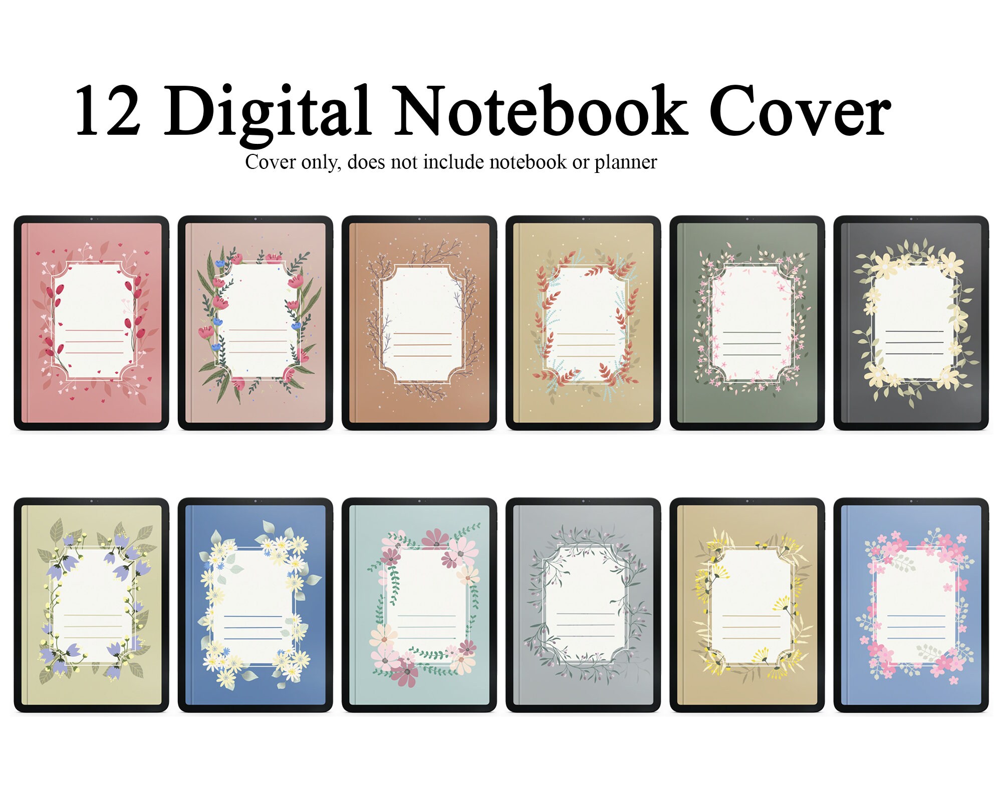12 Digital Notebook Covers for Tablets and iPad Suitable for Note and ...
