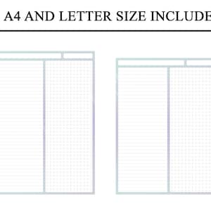 Digital Note Paper Template for Notetaking, Portrait Template, A4 ...
