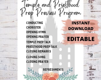 Temple Preview Program | Etsy