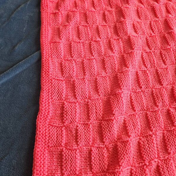 Hand Knit Throw - Etsy