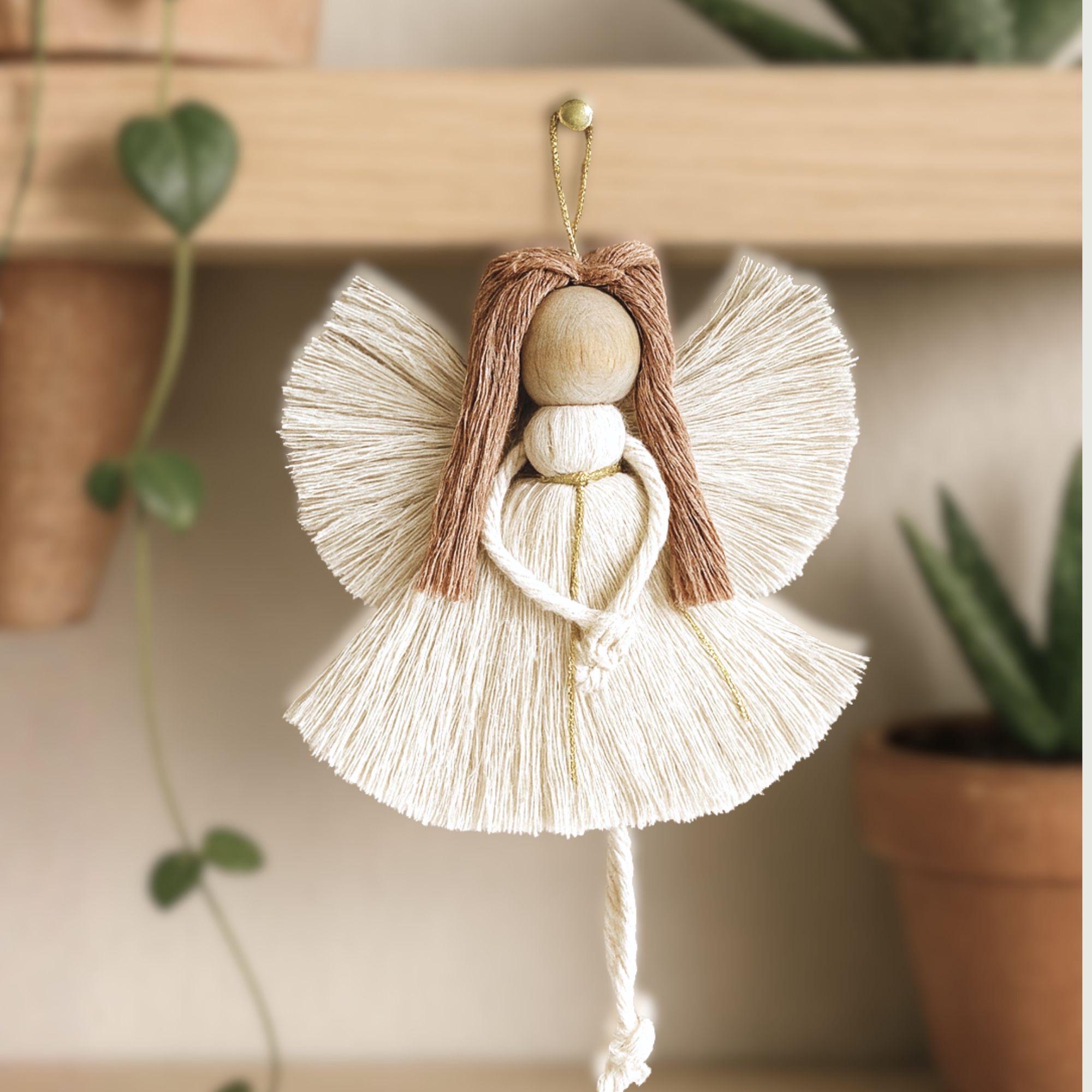 Macrame Pattern Angel,doll-written Pdf,vİdeo-knot Guide-diy Gift ...