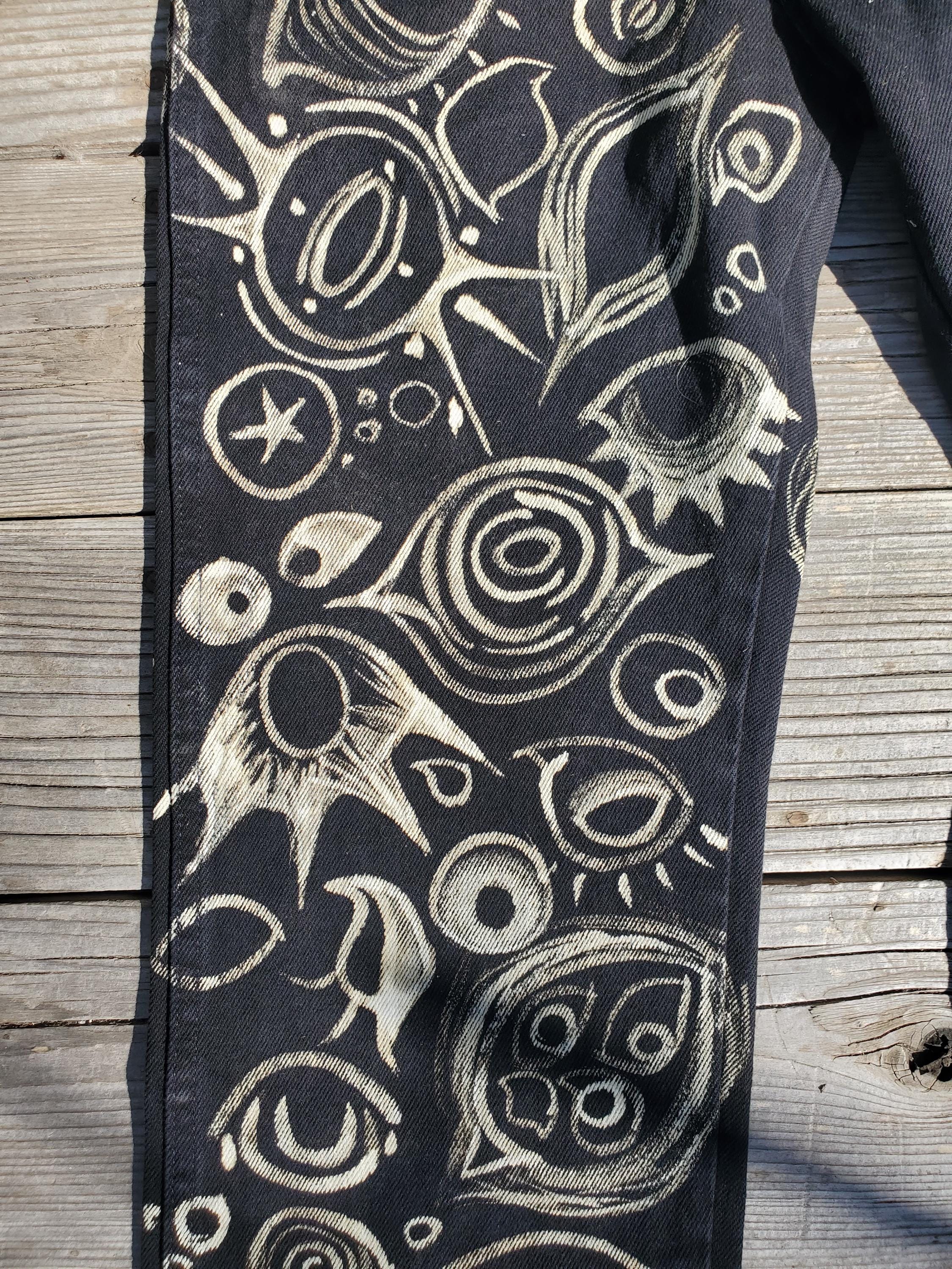 Upcycled Hand Bleached Pants - Etsy