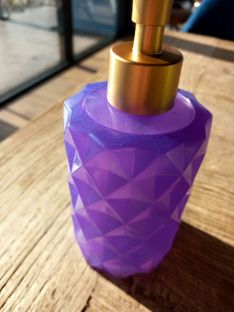 Elegant Purple Luxury Soap Dispenser | Bathroom Accessory Luxurious ...