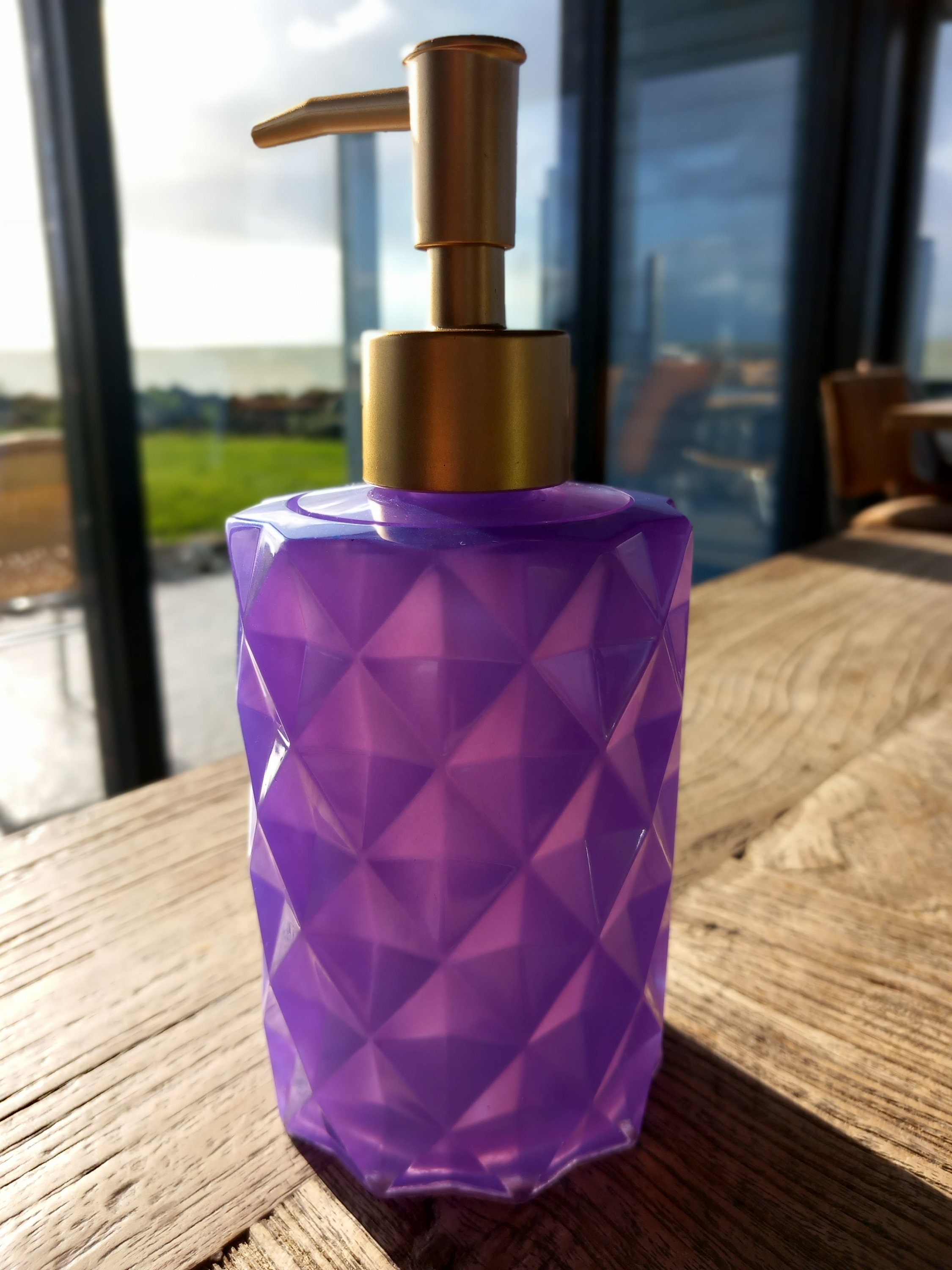 Elegant Purple Luxury Soap Dispenser | Bathroom Accessory Luxurious ...