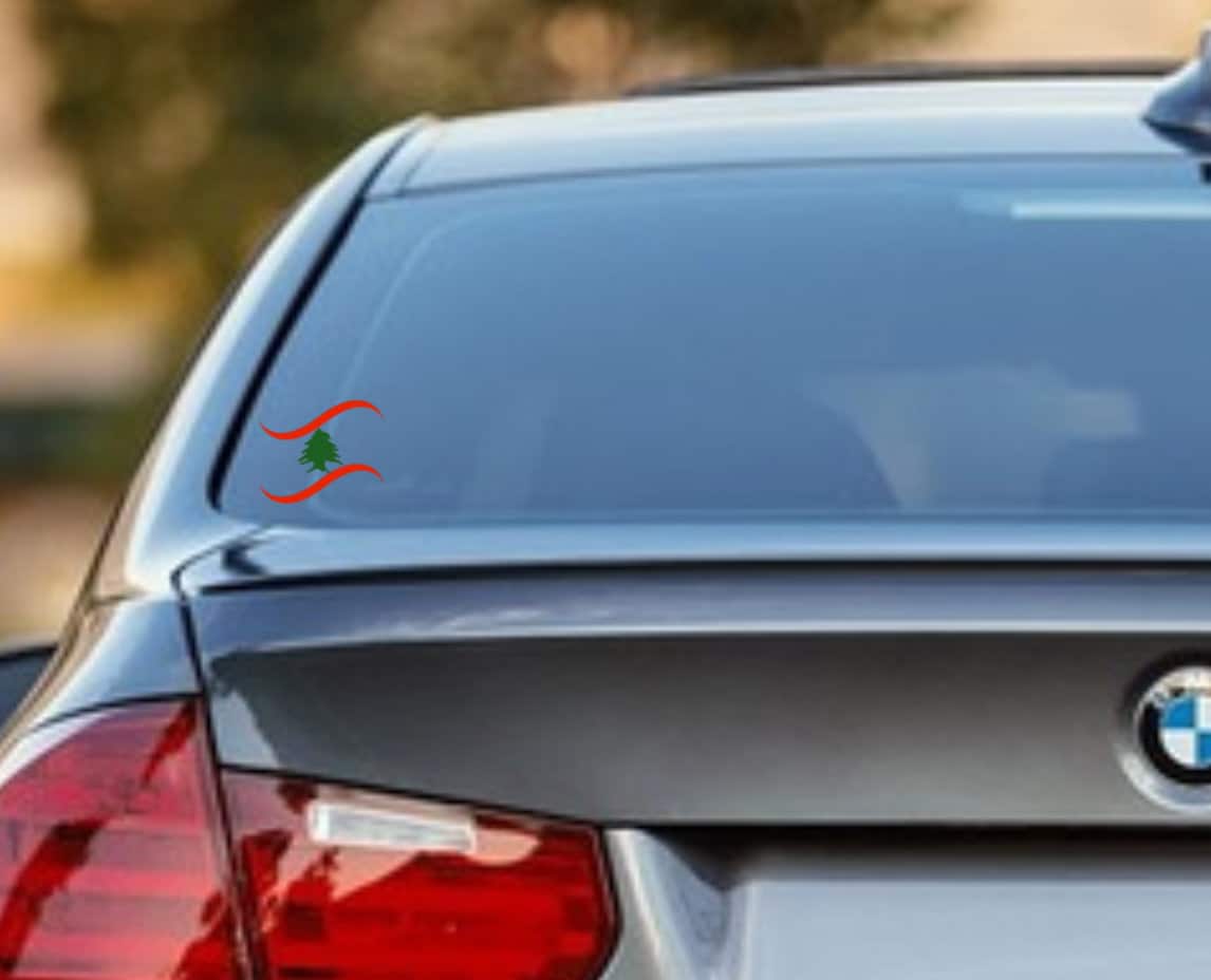 Lebanese Flag Vinyl Decal Sticker Car Window Laptop - Etsy