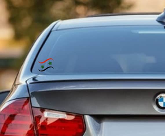 Syrian Flag Vinyl Decal Sticker Car Window Laptop | Etsy