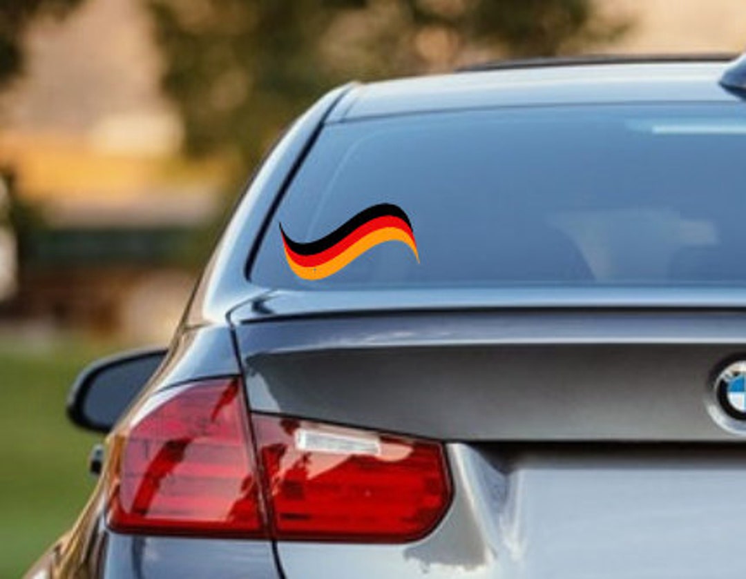 German Flag Vinyl Decal Sticker Car Window Laptop Bottle Glassware - Etsy