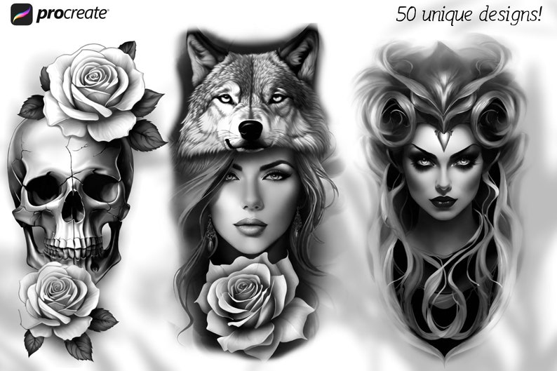 Procreate / 50 Sleeve Ideas, 100% Custom Made Art - Etsy