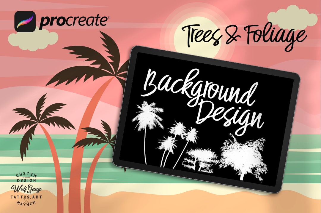 Procreate Trees & Foliage - Etsy
