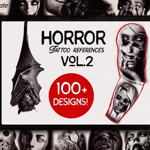 Procreate / Horror Vol.2 100+ References, Dark Art ~ Xl Creative Set ...