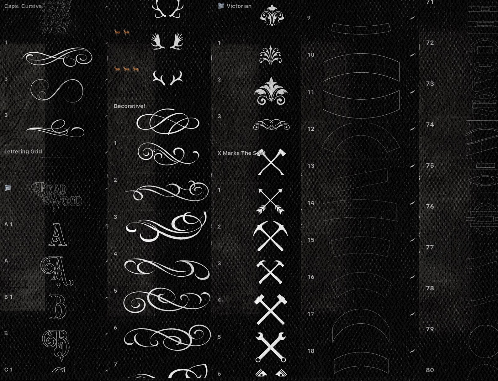 Procreate ~ the Ultimate Text Design Builder ~ Grids, Fonts ...