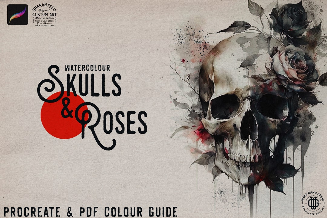 Procreate / Custom Art / Watercolour Skulls - Etsy