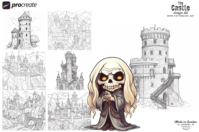 Procreate / Castle Design Kit - Etsy