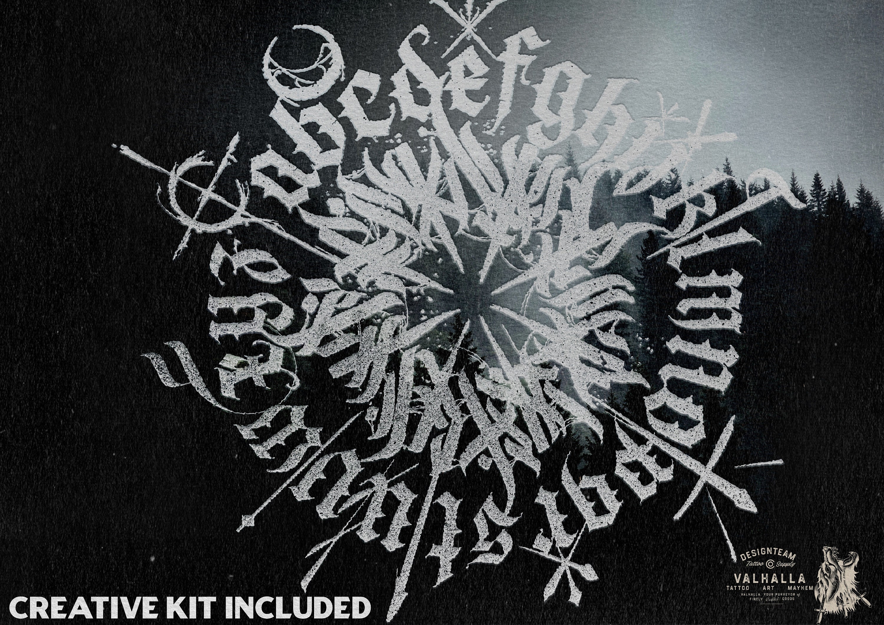 Procreate Goth Lettering Project / Midgard - Etsy