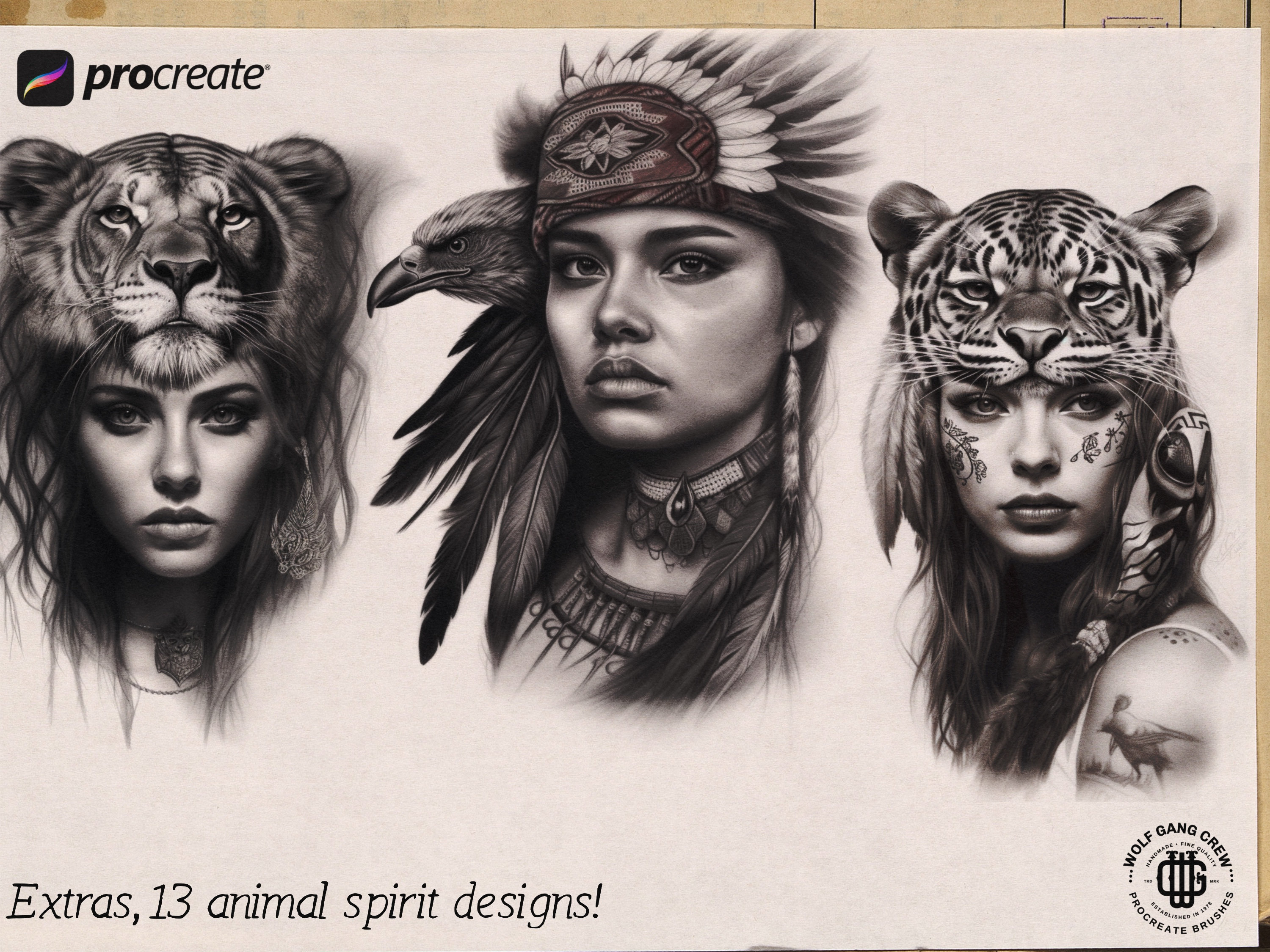 Procreate / Animal Kingdom, Animal Reference Library / Tattoo ...