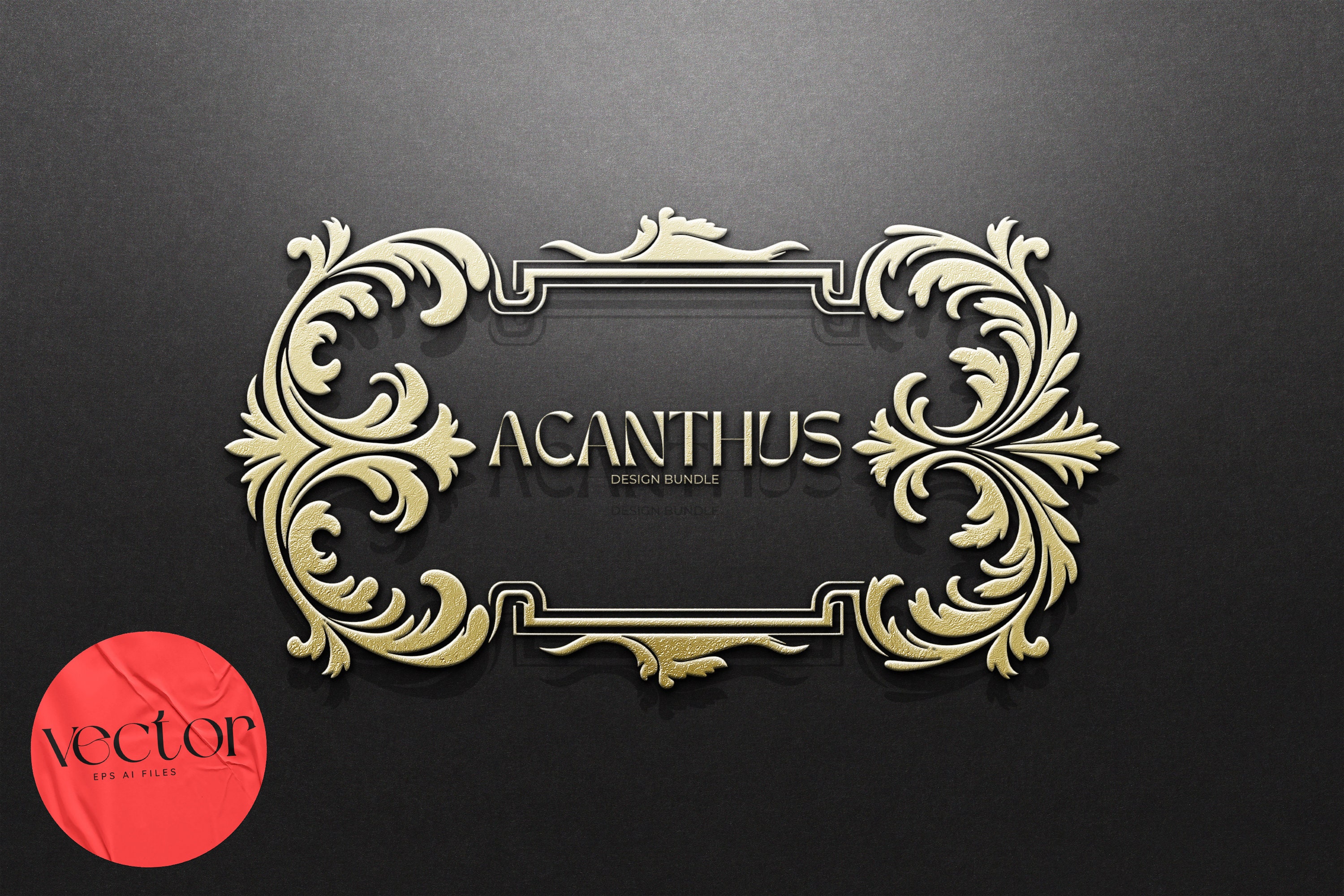 Acanthus Design Bundle, Vector / Custom Designs - Etsy