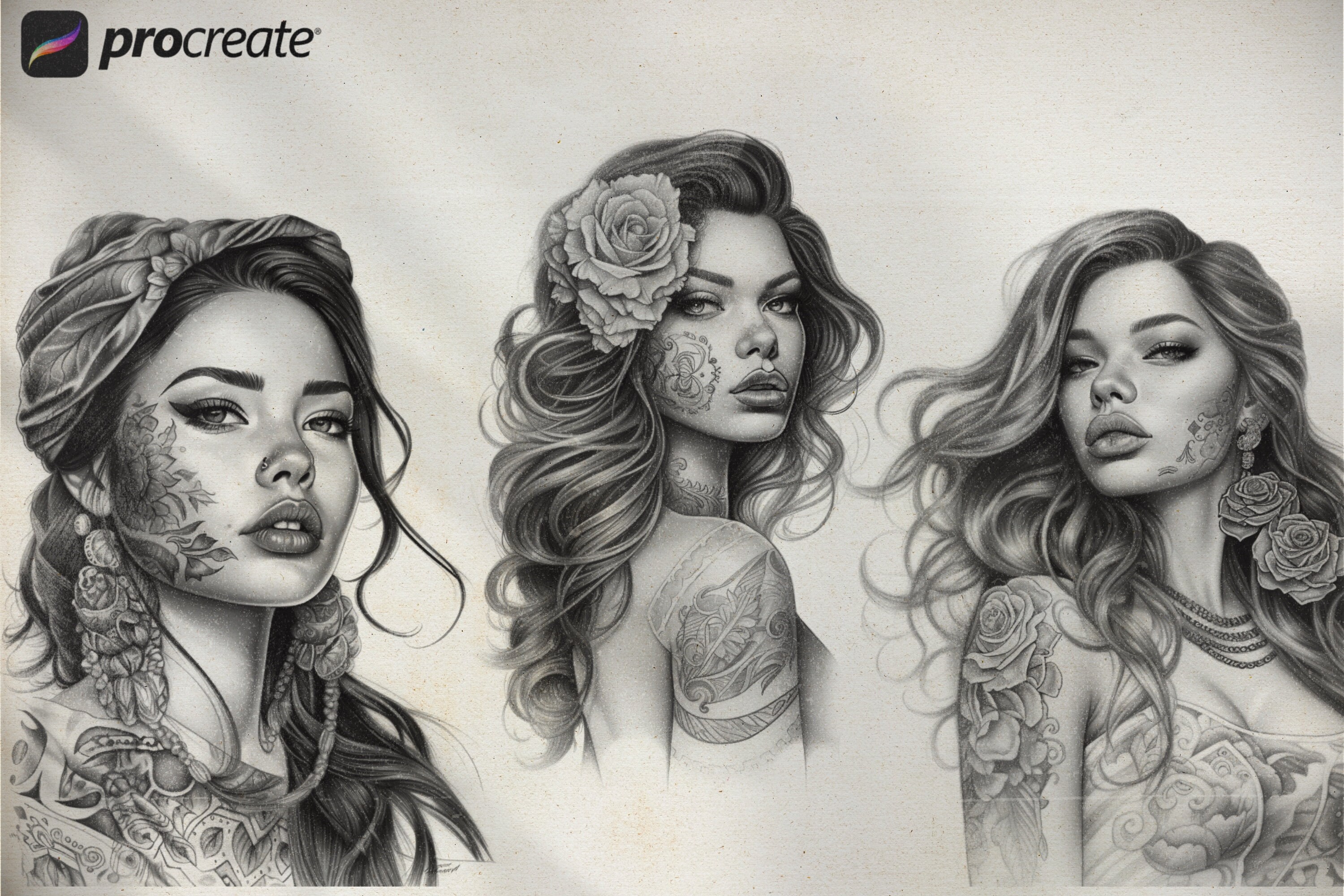 Procreate / Chica Tattoo Design Project - Etsy