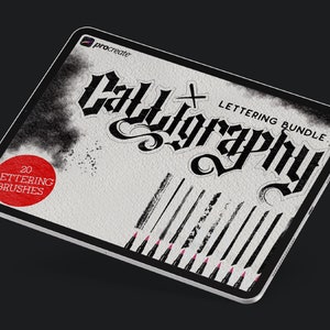 Procreate / Calligraphy ~ Calligram ~ Blackletter Brushes - Etsy