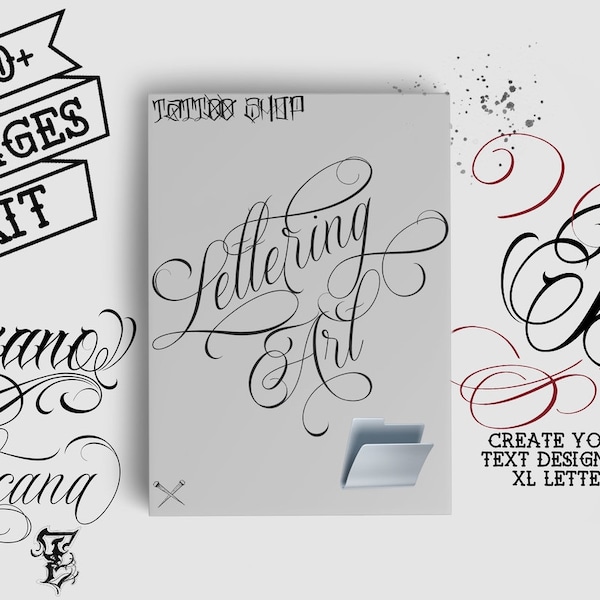 Tattoo Lettering - Etsy