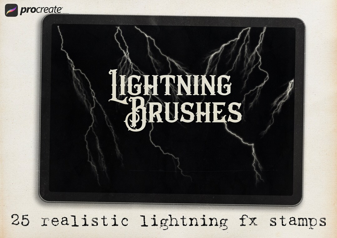 Procreate ~ Lightning Brushes~ - Etsy