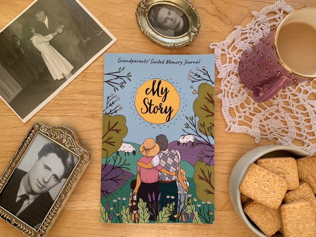 My Story Grandparent Guided Memory Journal Grandparent Memory Book ...