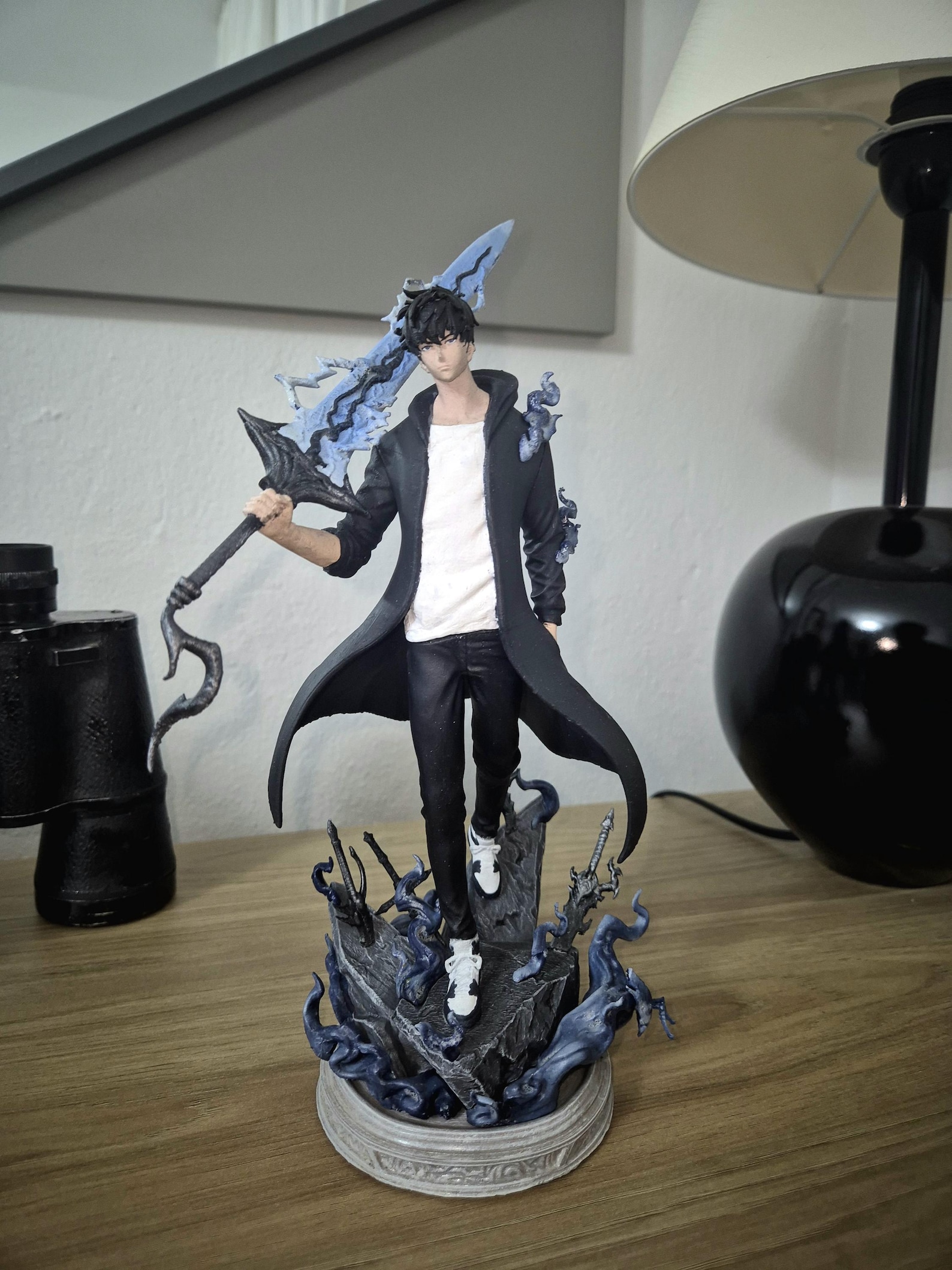Sung Jin-woo Statue – Solo Leveling Series | Hand-painted 3D Printed ...