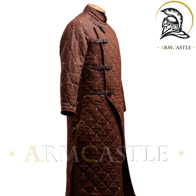 Medieval Viking Witcher Gambeson Crossed Quilted Costume Thick Padded ...