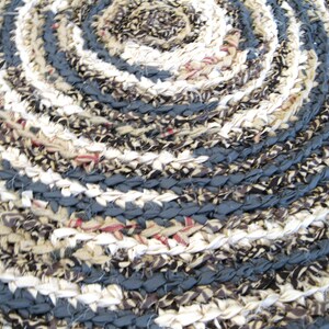 Rag Rug Round Handmade Crochet Kitchen Bath Floor Decor Cottage ...