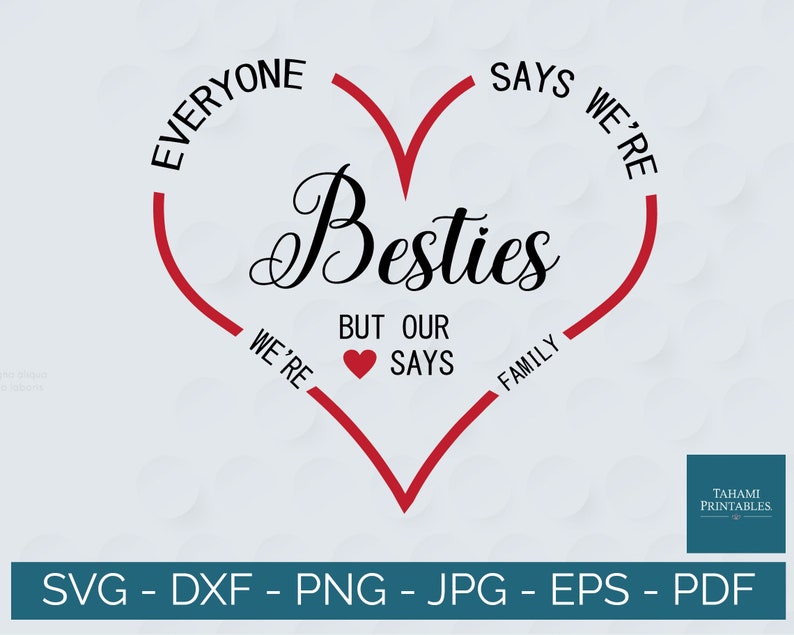Besties Svg Best Friends Svg Best Friend Svg Besties Etsy Uk
