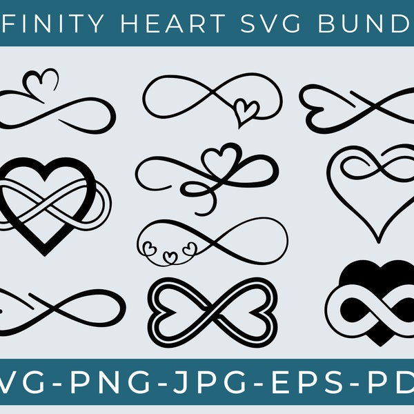 Infinity Heart Svg - Etsy