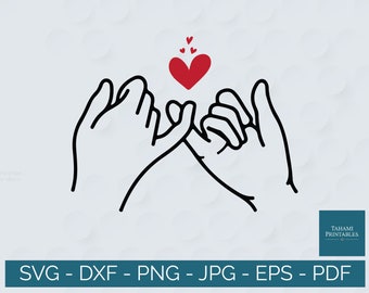 Pinky Promise Svg Couple Hands Svg Pinky Promise Cut File - Etsy